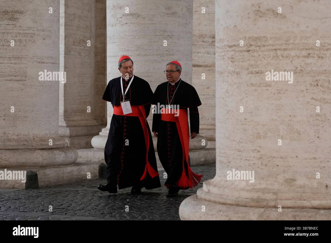 Cardinals Ruben Salazar Gomez, left is flanked by Cardinal Luis José ...