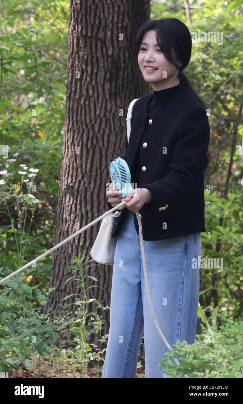 Chinese actress Lu Yuxiao appears in Shanghai, China, 3 May, 2025 Stock ...
