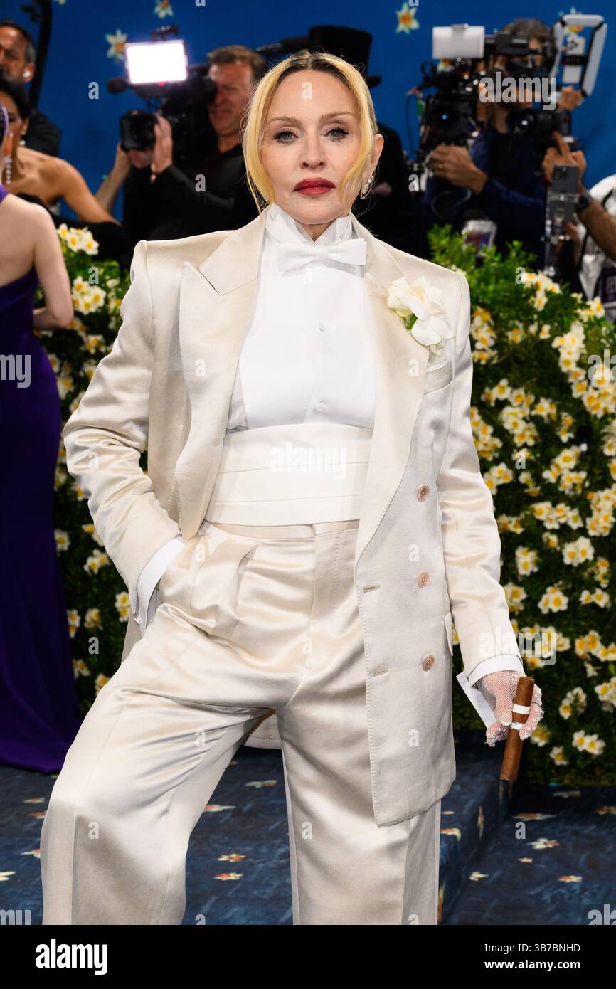 Madonna attending the Metropolitan Museum of Art Costume Institute Benefit Gala 2025 in New York ...