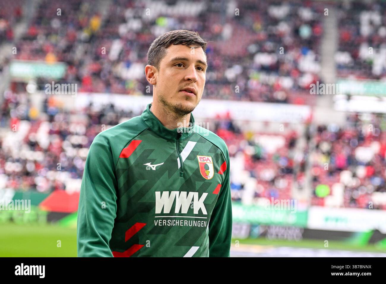 04.05.2025, WWK-Arena, Augsburg, GER, 1. FBL, FC Augsburg vs Holstein ...