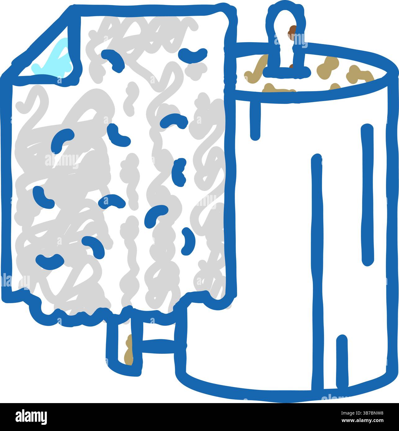 recycled paper icon doodle illustration Stock Vector Image & Art - Alamy