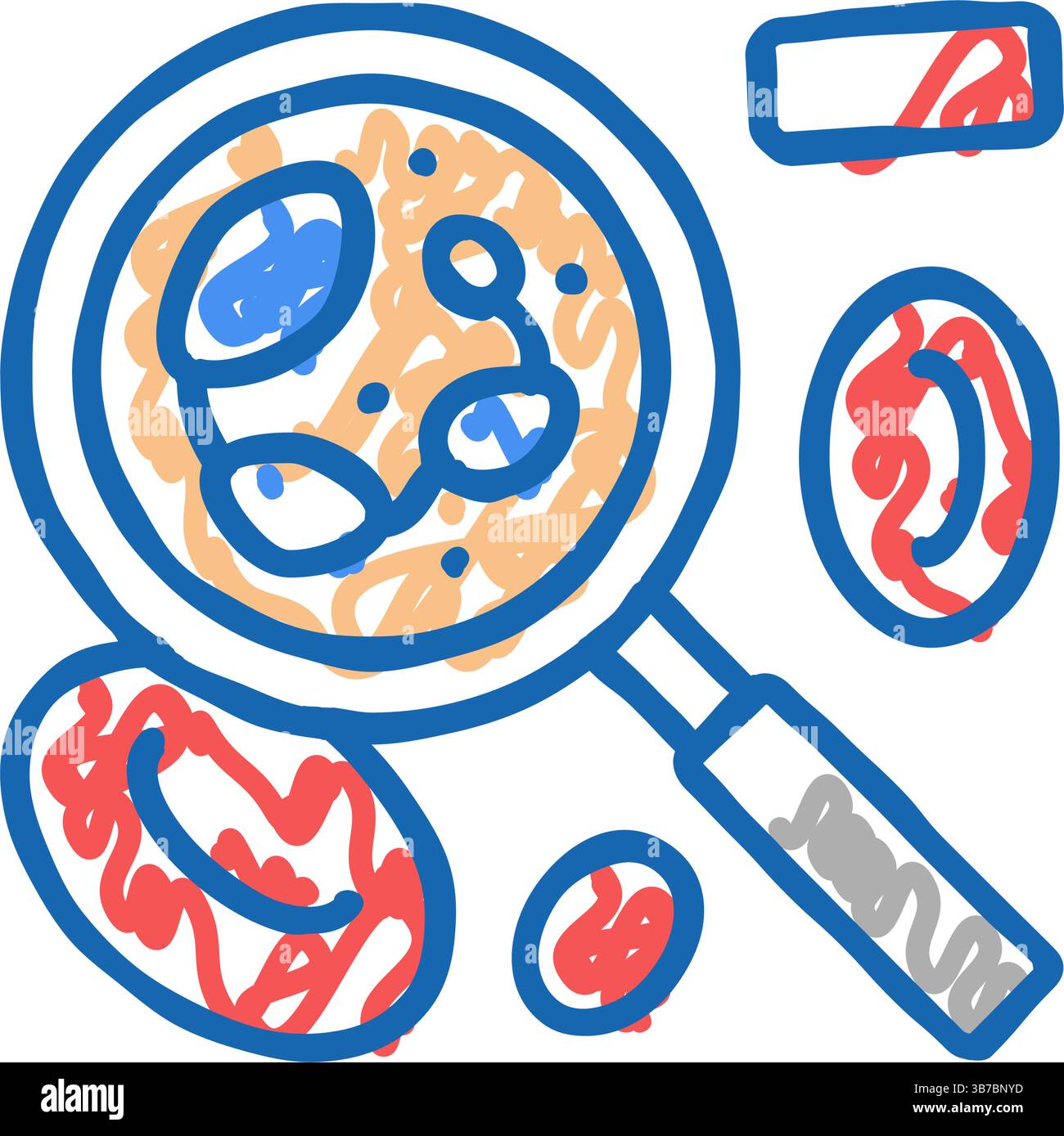 megaloblastic anemia researching icon doodle illustration Stock Vector ...