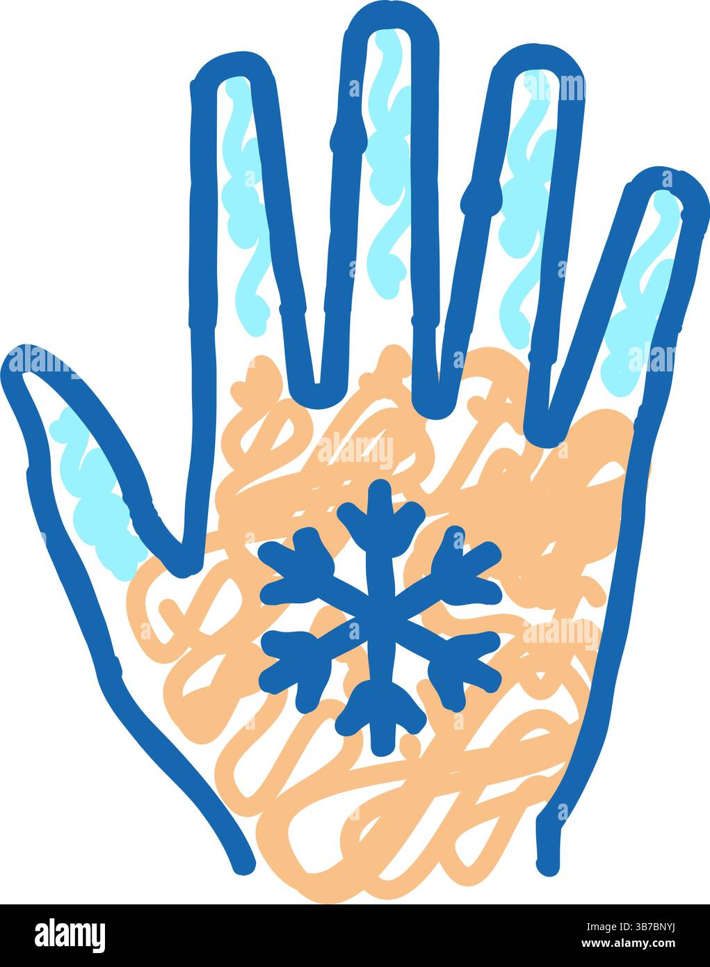 cold hands and feet icon doodle illustration Stock Vector Image & Art ...