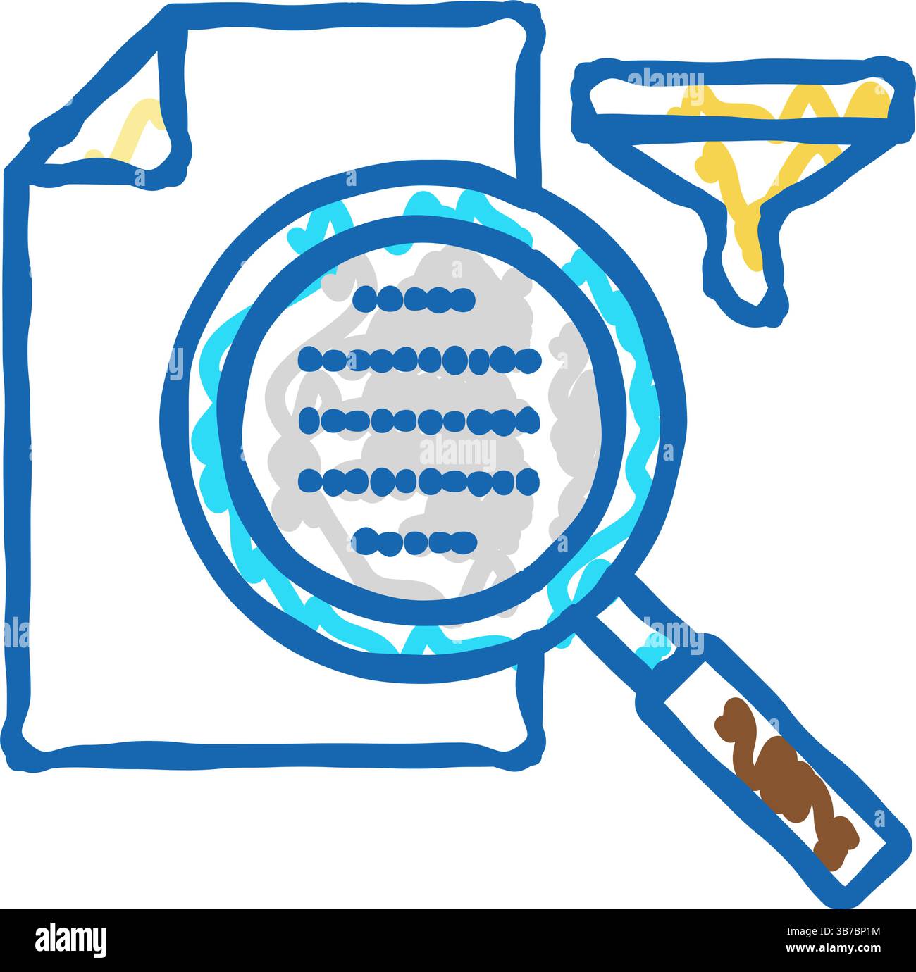 filter paper for filtration icon doodle illustration Stock Vector Image ...