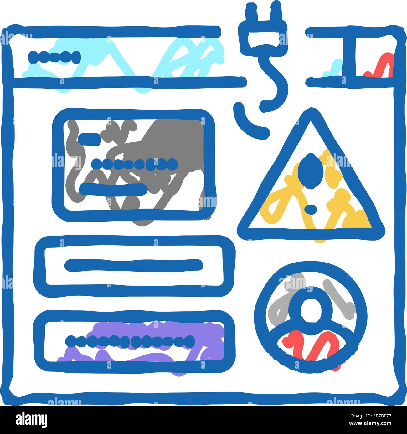 phishing attacks icon doodle illustration Stock Vector Image & Art - Alamy