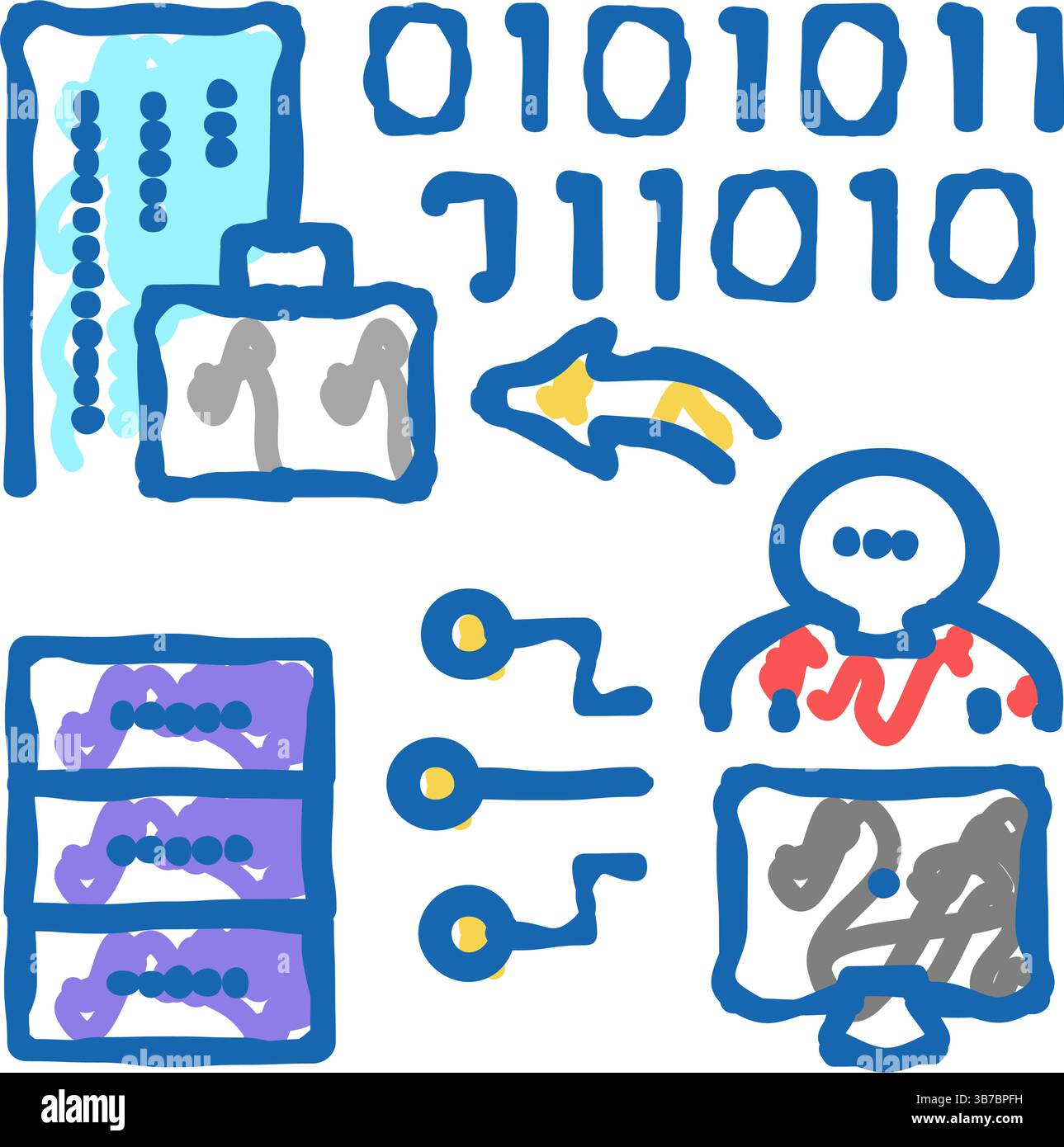 spear phishing attacks icon doodle illustration Stock Vector Image ...