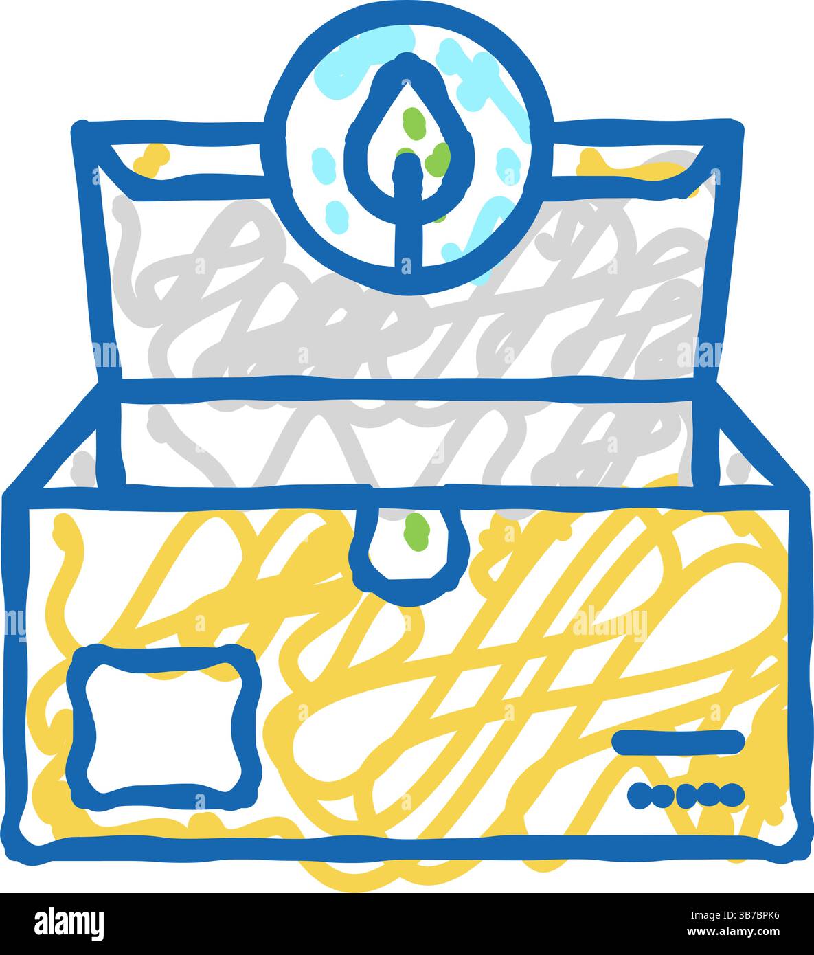 eco box packaging icon doodle illustration Stock Vector Image & Art - Alamy