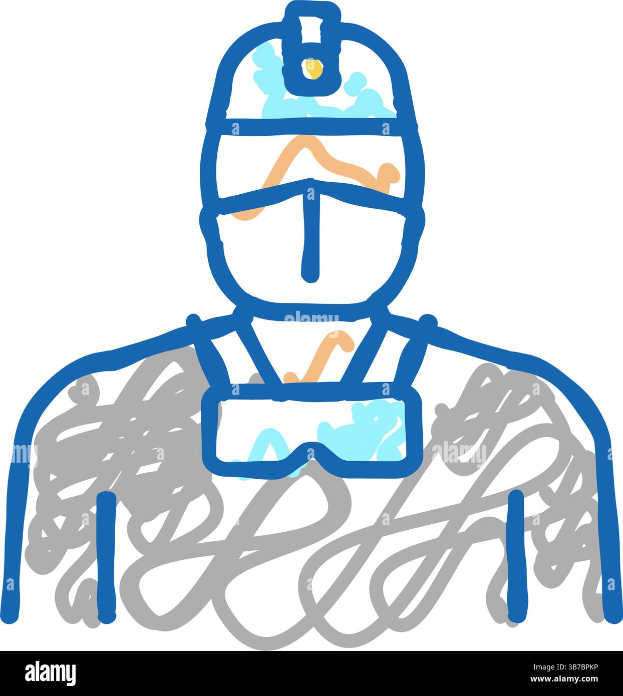 neurosurgery subspecialties doctor icon doodle illustration Stock ...