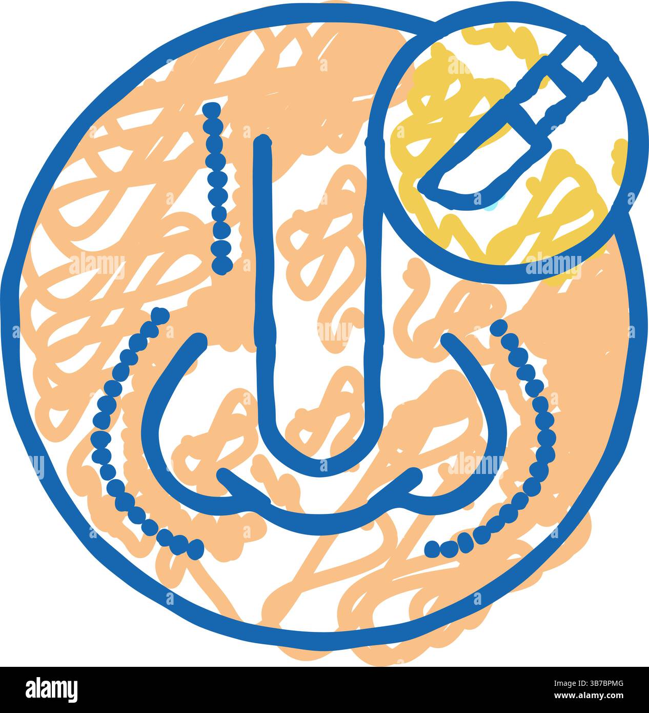 rhinoplasty surgery icon doodle illustration Stock Vector Image & Art ...