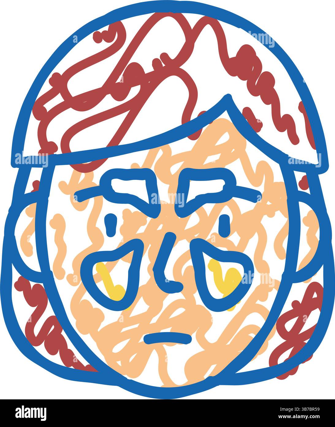 sinus problems icon doodle illustration Stock Vector Image & Art - Alamy