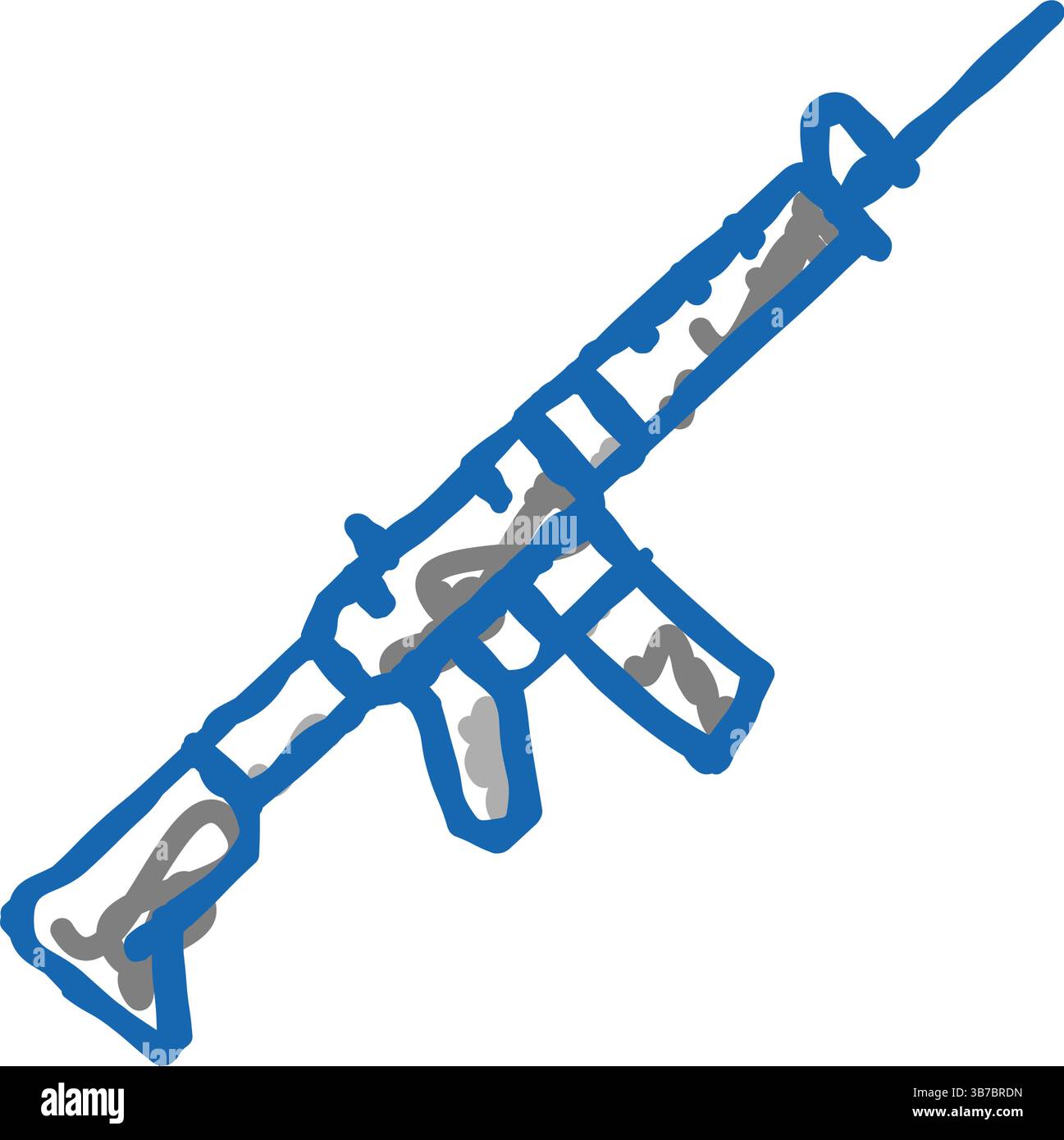 centerfire rifle icon doodle illustration Stock Vector Image & Art - Alamy