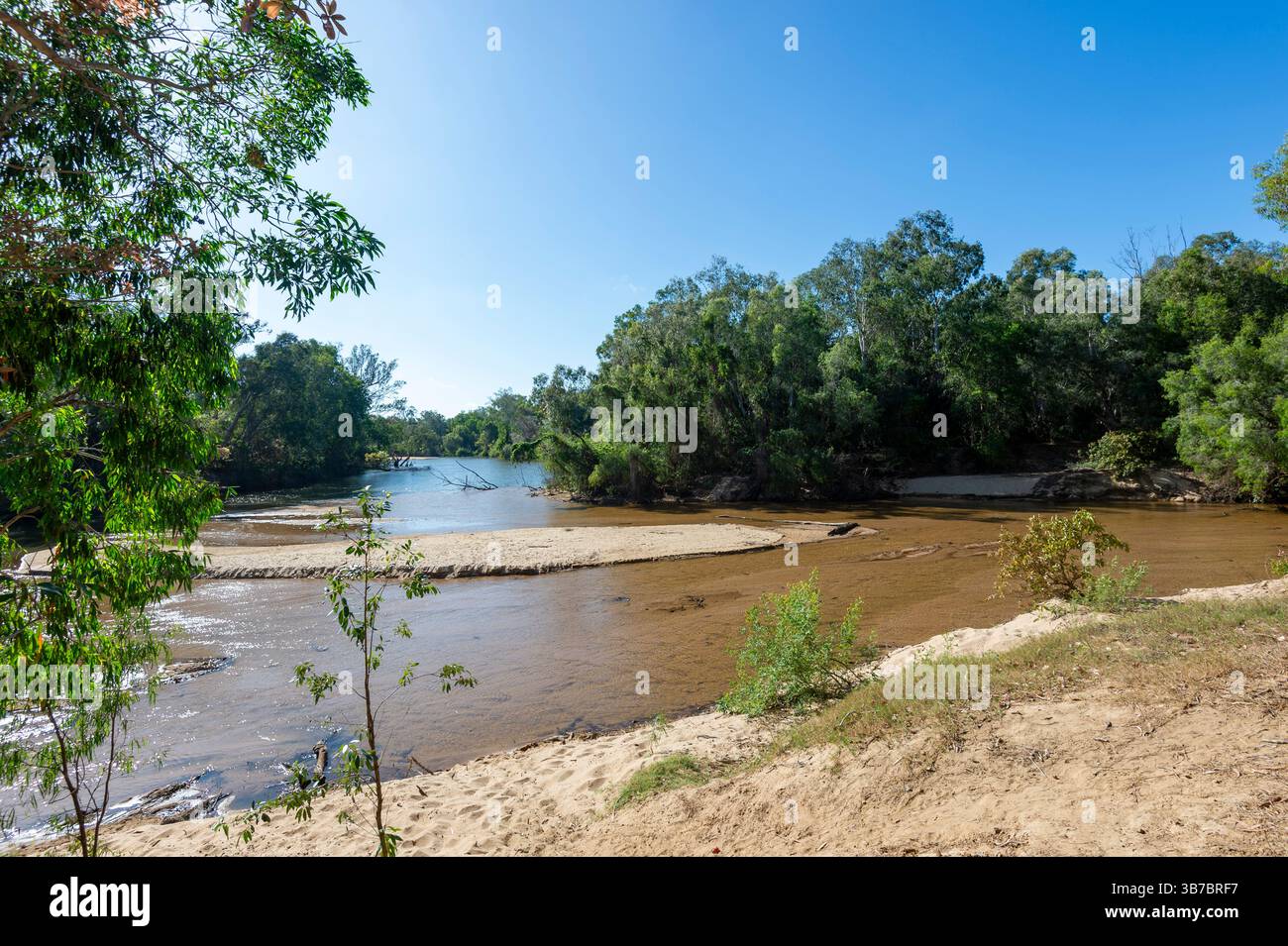 Meeting of the Normanby and the Laura Rivers, Lakefield National Park ...