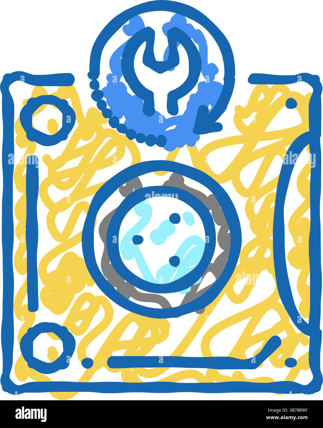 tape backup restore services icon doodle illustration Stock Vector ...