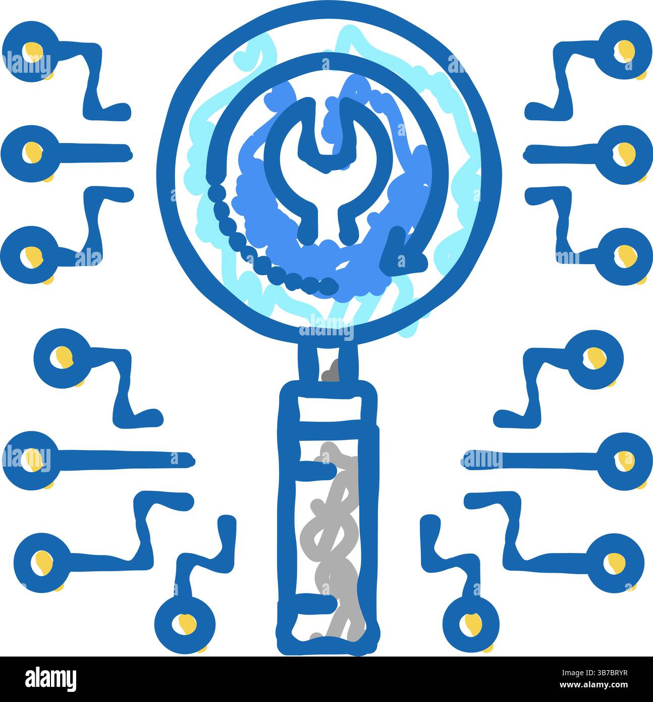 data loss prevention icon doodle illustration Stock Vector Image & Art ...