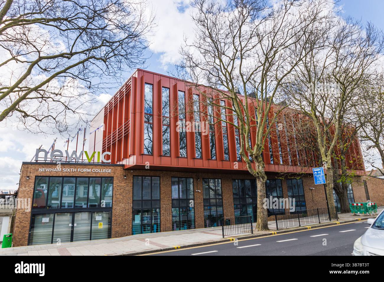 Modern Newham Sixth Form College building. London, UK, 24 March 2024 ...