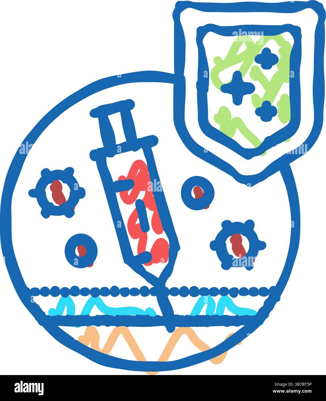 active immunity icon doodle illustration Stock Vector Image & Art - Alamy