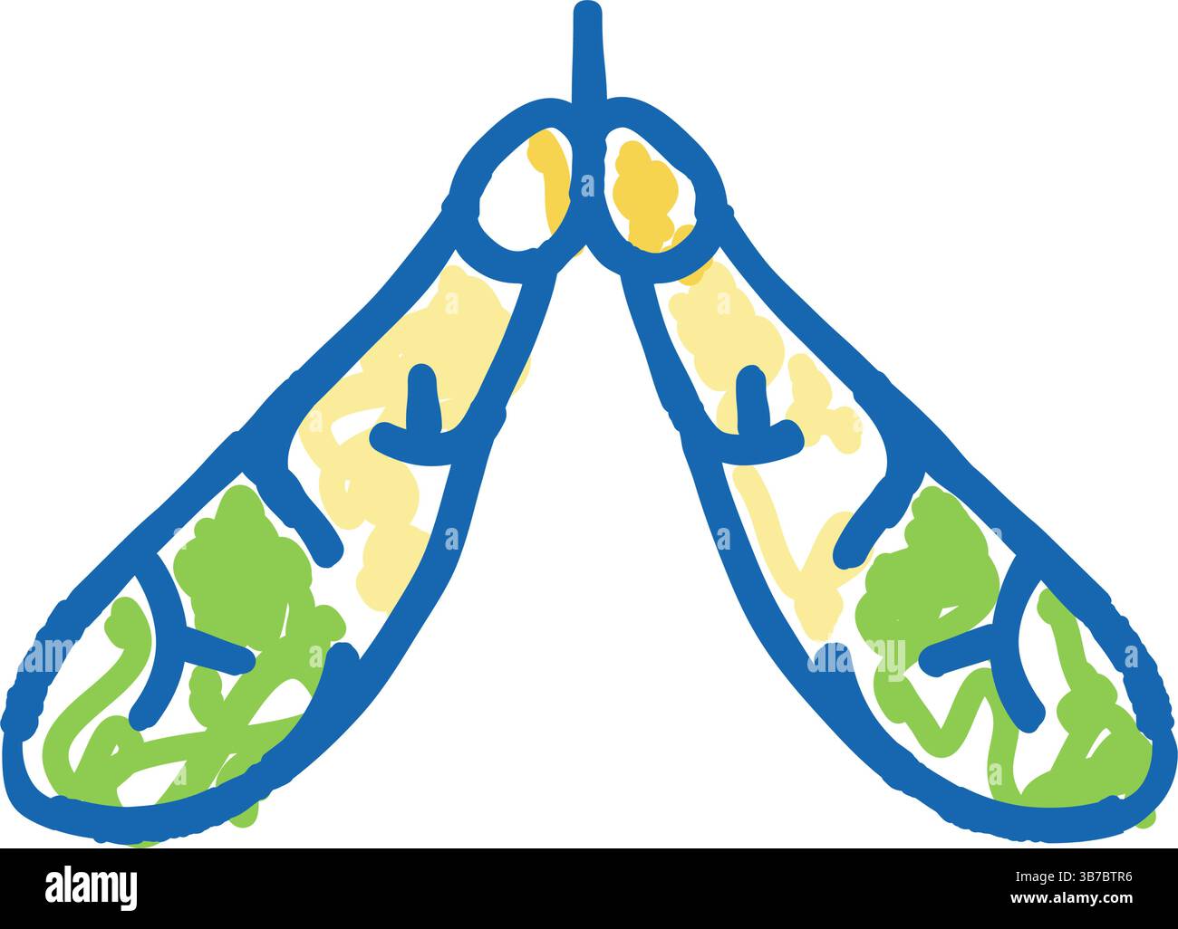 maple tree leaves icon doodle illustration Stock Vector Image & Art - Alamy