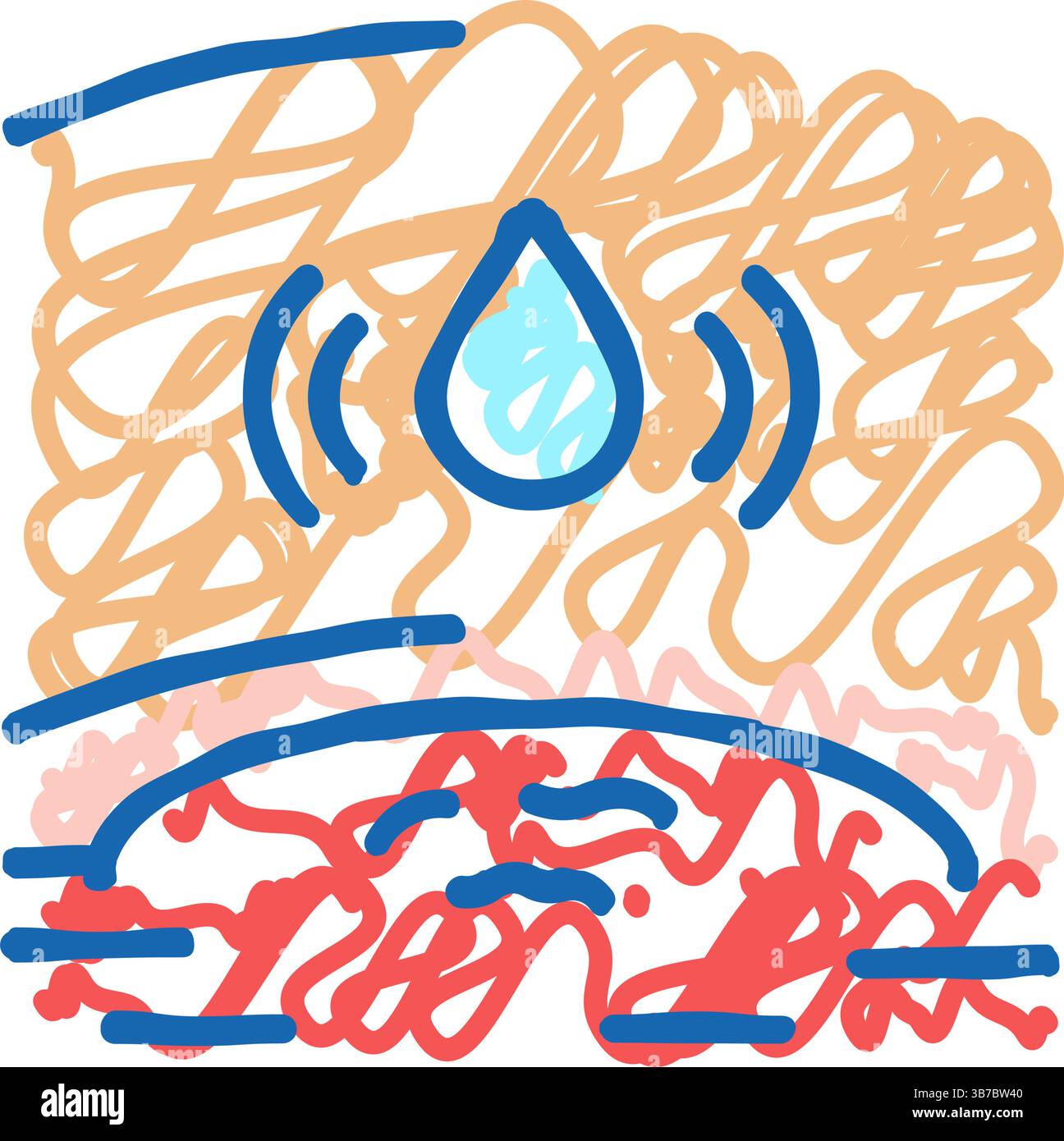 swelling health medical problem icon doodle illustration Stock Vector ...