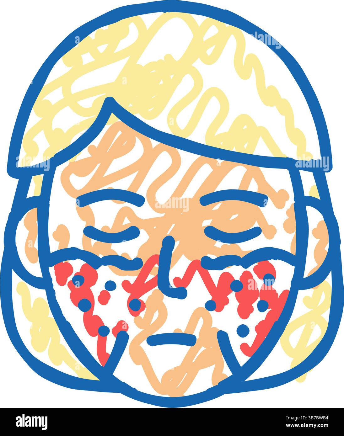 systemic lupus erythematosus icon doodle illustration Stock Vector ...