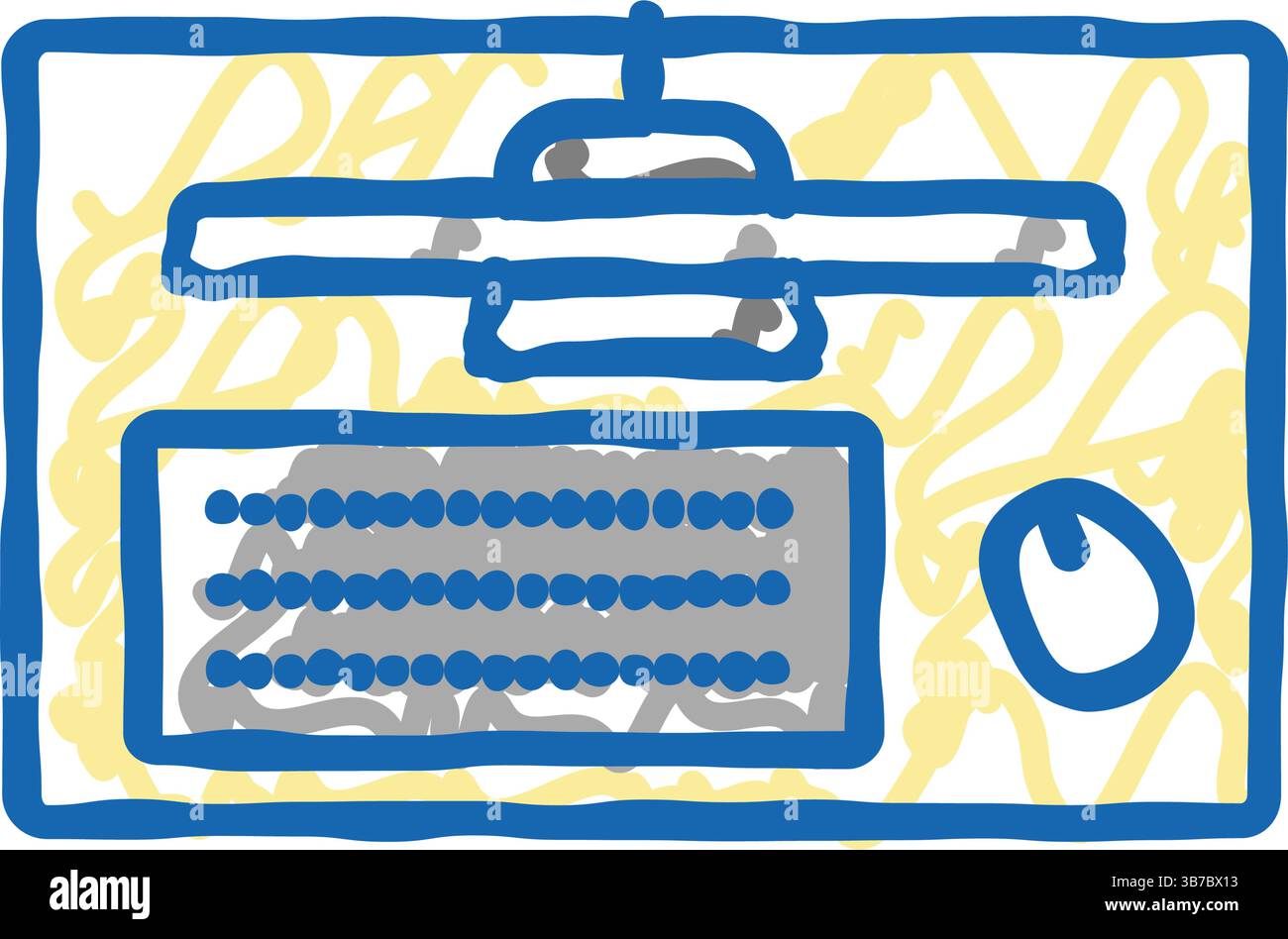 desk mat icon doodle illustration Stock Vector Image & Art - Alamy