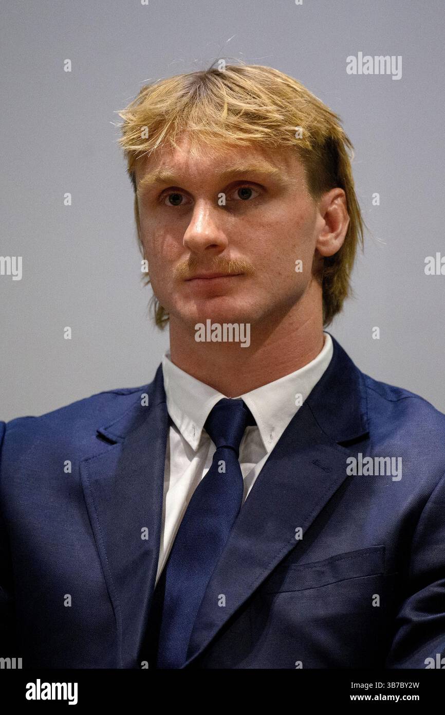 Sydney, Australia. 06th May, 2025. Canterbury Bulldogs NRL player Jacob ...