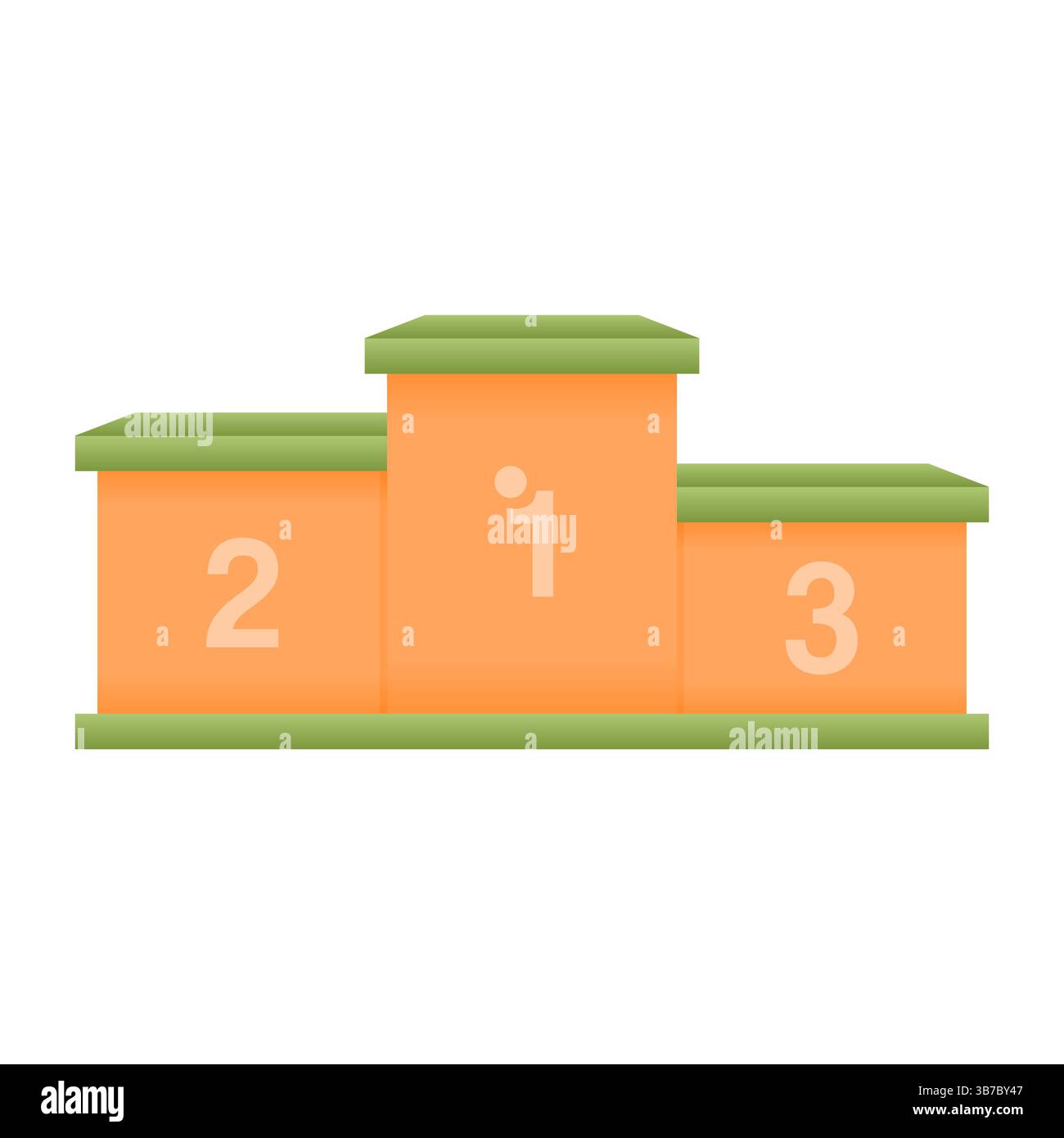 Victory Podium for First, Second and Third Place Vector. Champion ...
