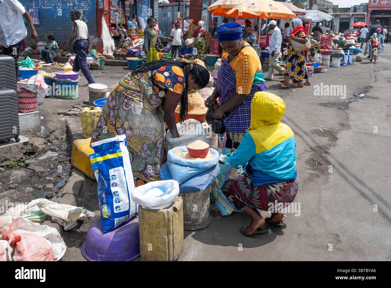 Goma, Democratic Republic of the Congo (DRC). 5th May, 2025. Residents ...