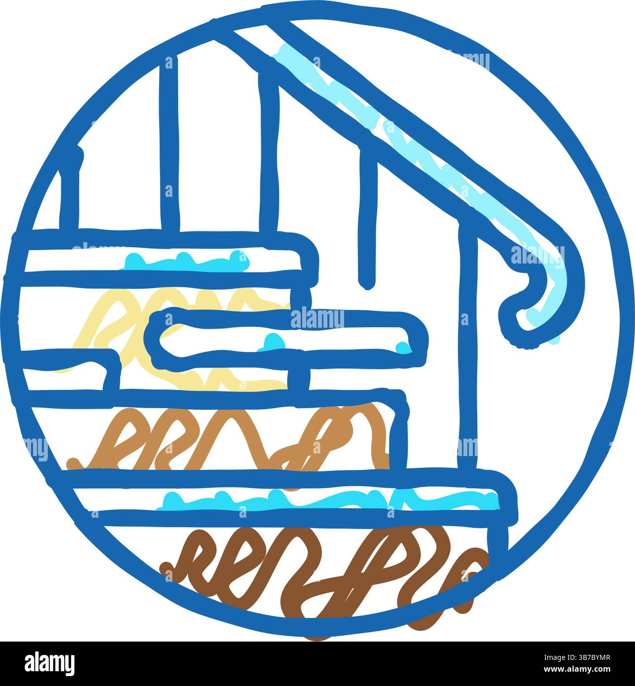 stair restoration icon doodle illustration Stock Vector Image & Art - Alamy