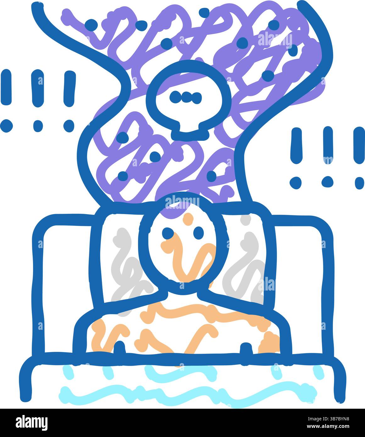 poor sleep habits icon doodle illustration Stock Vector Image & Art - Alamy