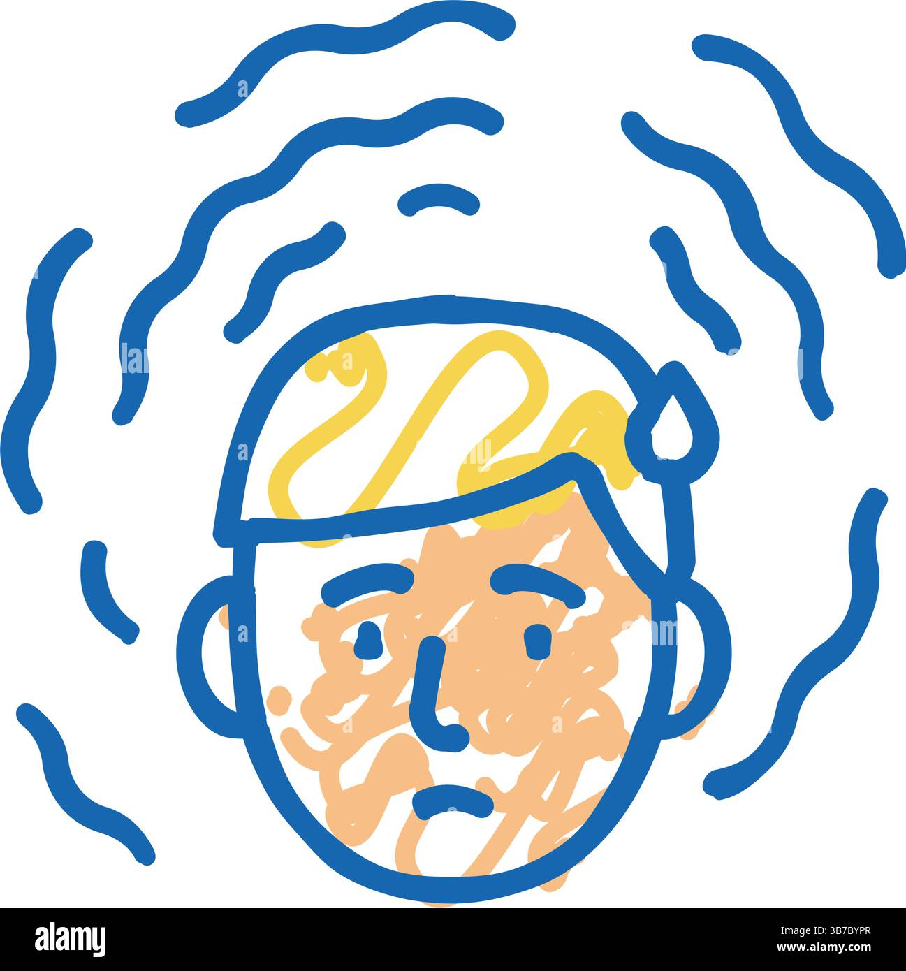 stress problem icon doodle illustration Stock Vector Image & Art - Alamy