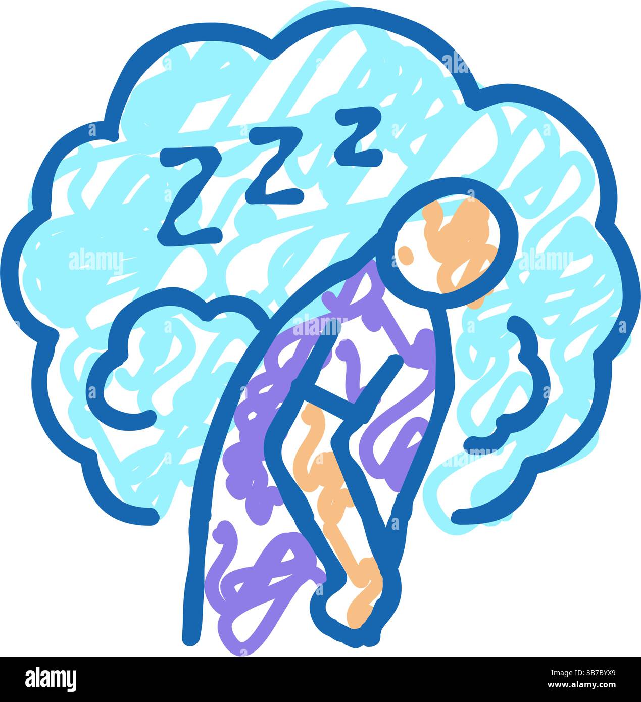 Daytime tiredness Stock Vector Images - Alamy