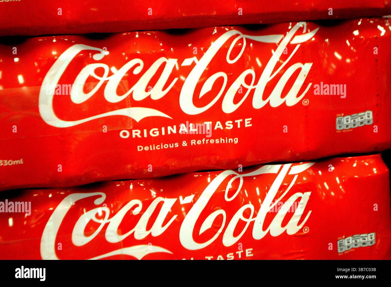 Copenhagen/ DenmarK/06 .MAY 2025/ Coca cola cans international labour ...