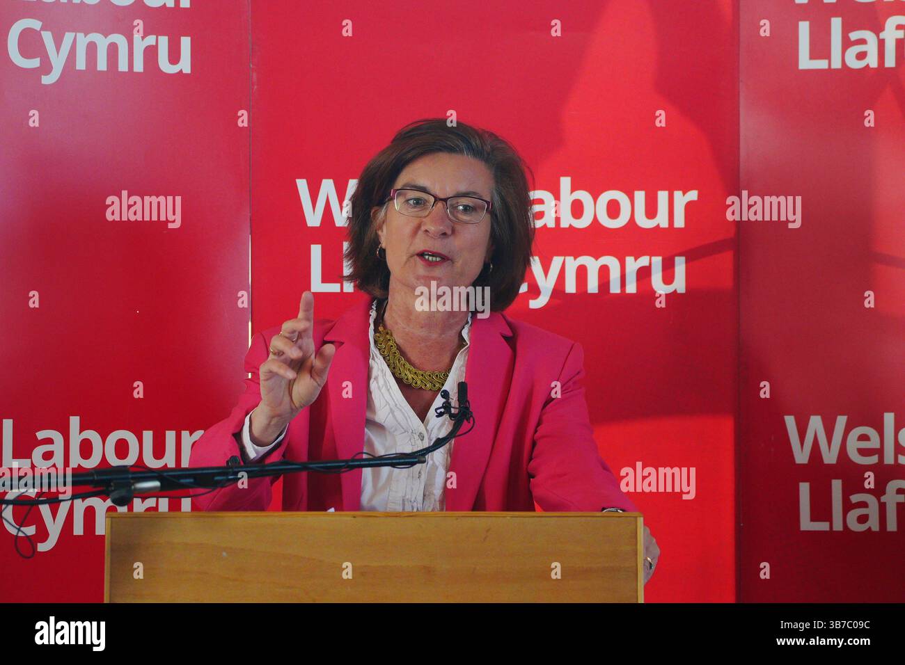 First Minister and Labour leader in Wales, Baroness Eluned Morgan ...