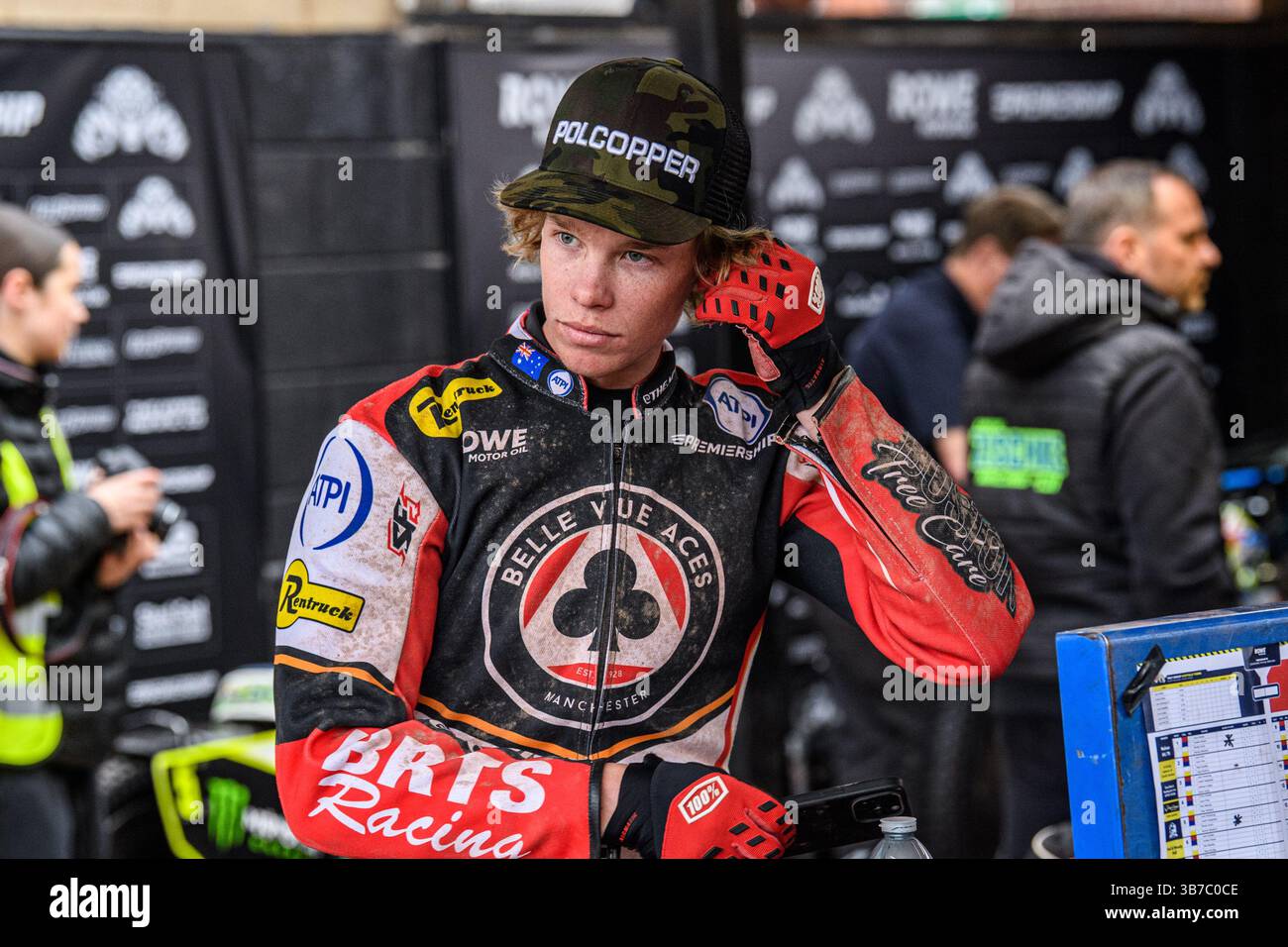 Owlerton Stadium, Sheffield on Monday 5th May 2025. Tate Zischke of ...