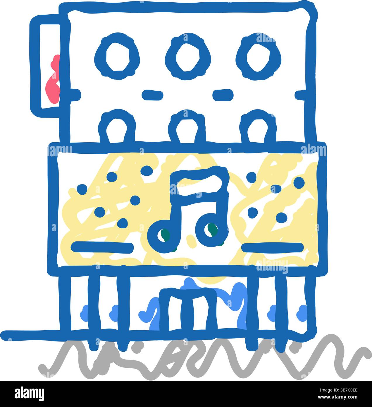 club building icon doodle illustration Stock Vector Image & Art - Alamy