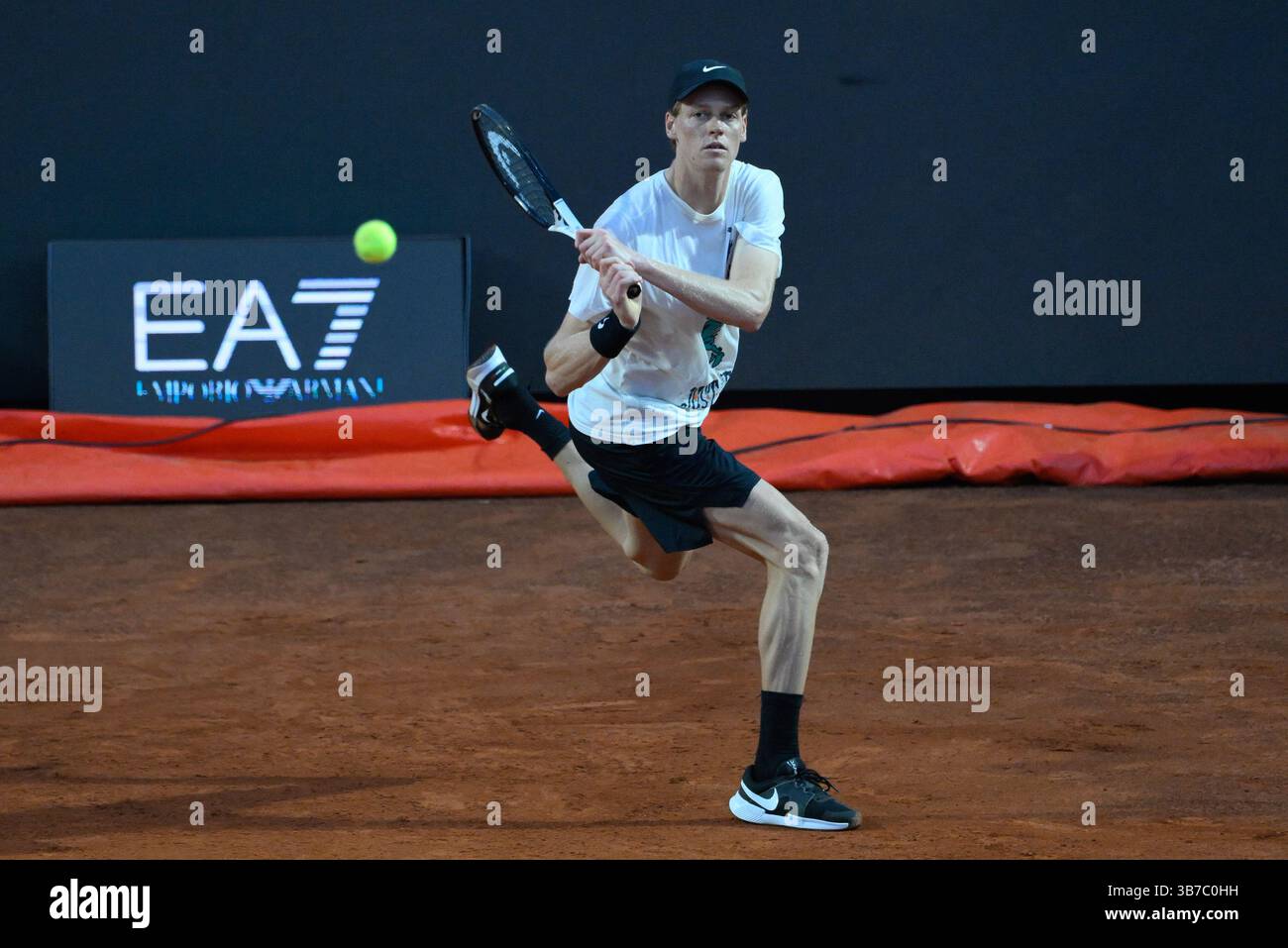 Rome, Italy. 06th May, 2025. Jannik Sinner during training after the ...