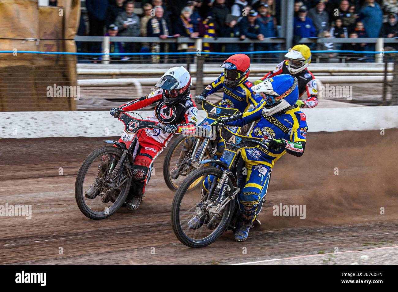 Owlerton Stadium, Sheffield on Monday 5th May 2025. Lewis Kerr of ...