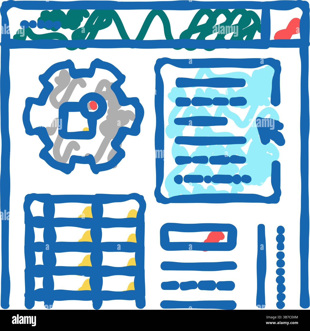 application erp icon doodle illustration Stock Vector Image & Art - Alamy