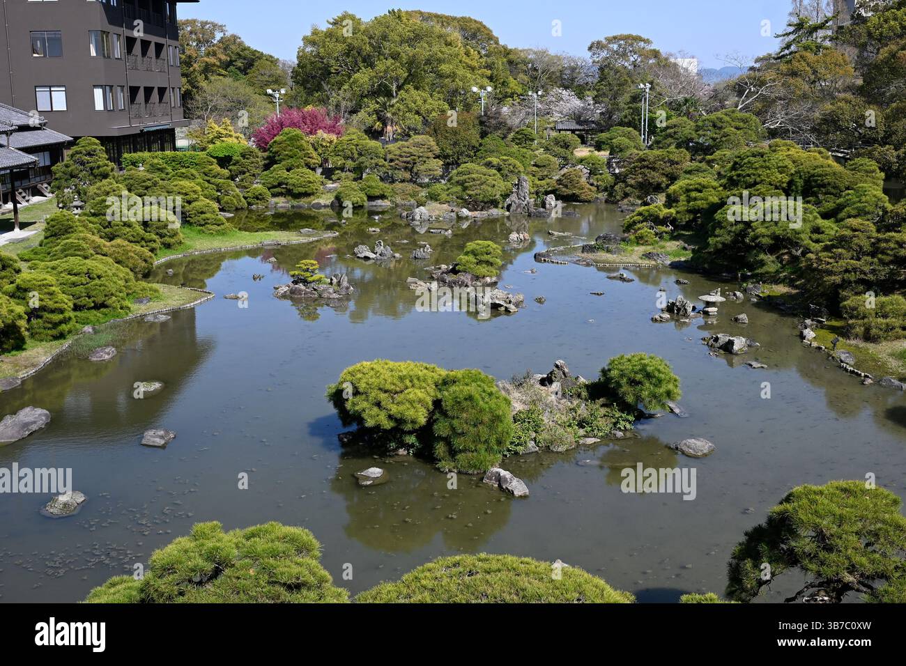 The garden of Ohana, residence of the Tachibana Clan,Lords of Yanagawa ...