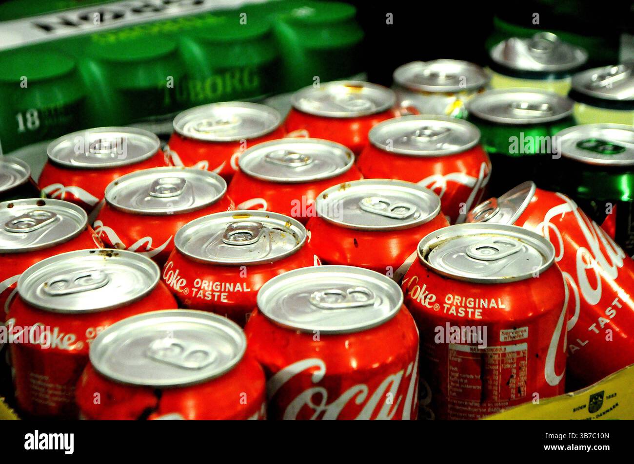 Copenhagen/ DenmarK/06 .MAY 2025/ Coca cola cans international labour ...