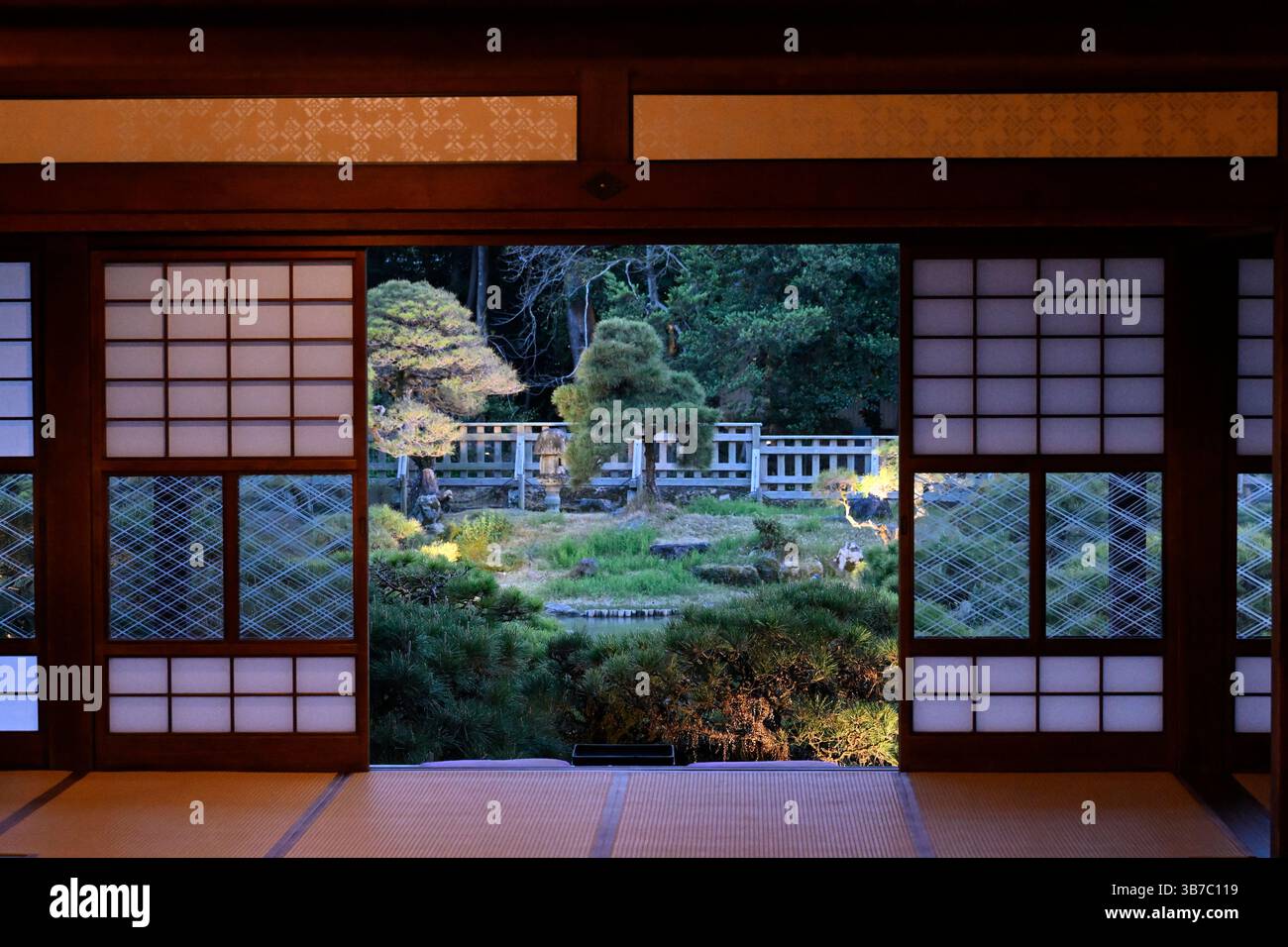 The garden of Ohana, residence of the Tachibana Clan,Lords of Yanagawa ...