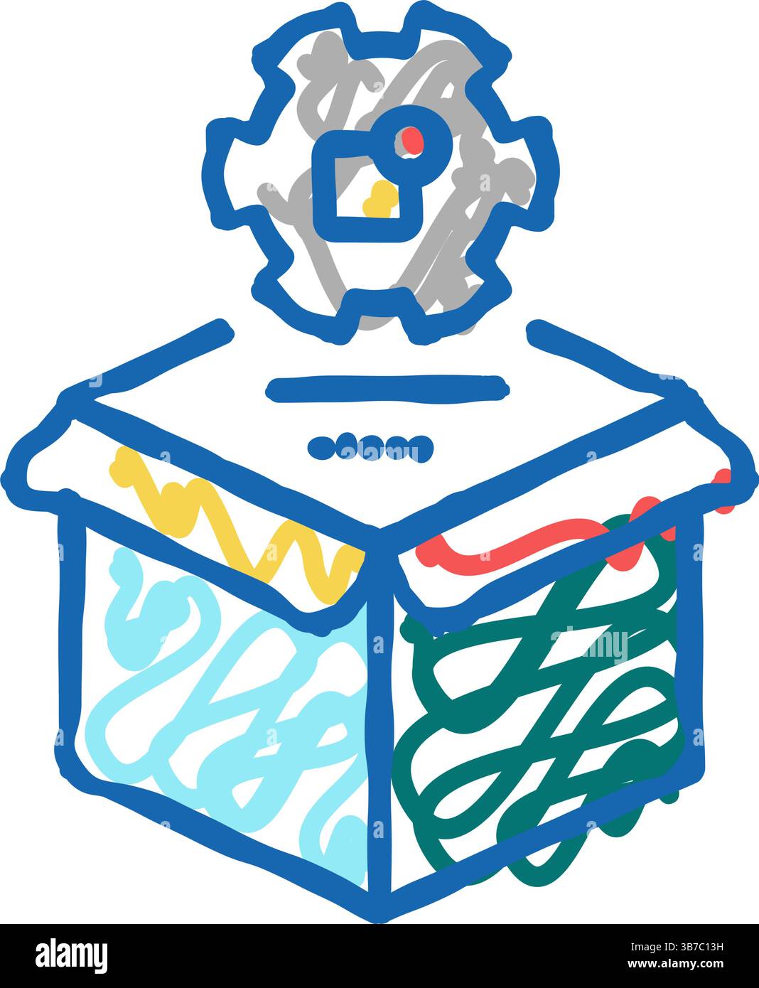 production process icon doodle illustration Stock Vector Image & Art ...