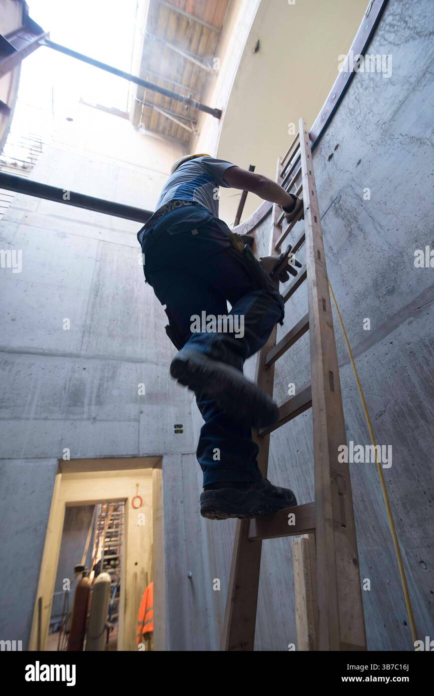 a ladder for climbing up when people working at height a ladder for ...