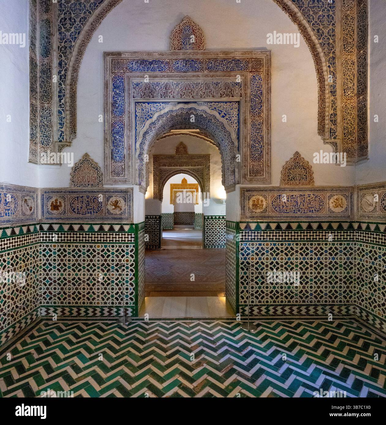 The Hall of Ambassadors at the royal palace of Real Alcazar, Seville ...