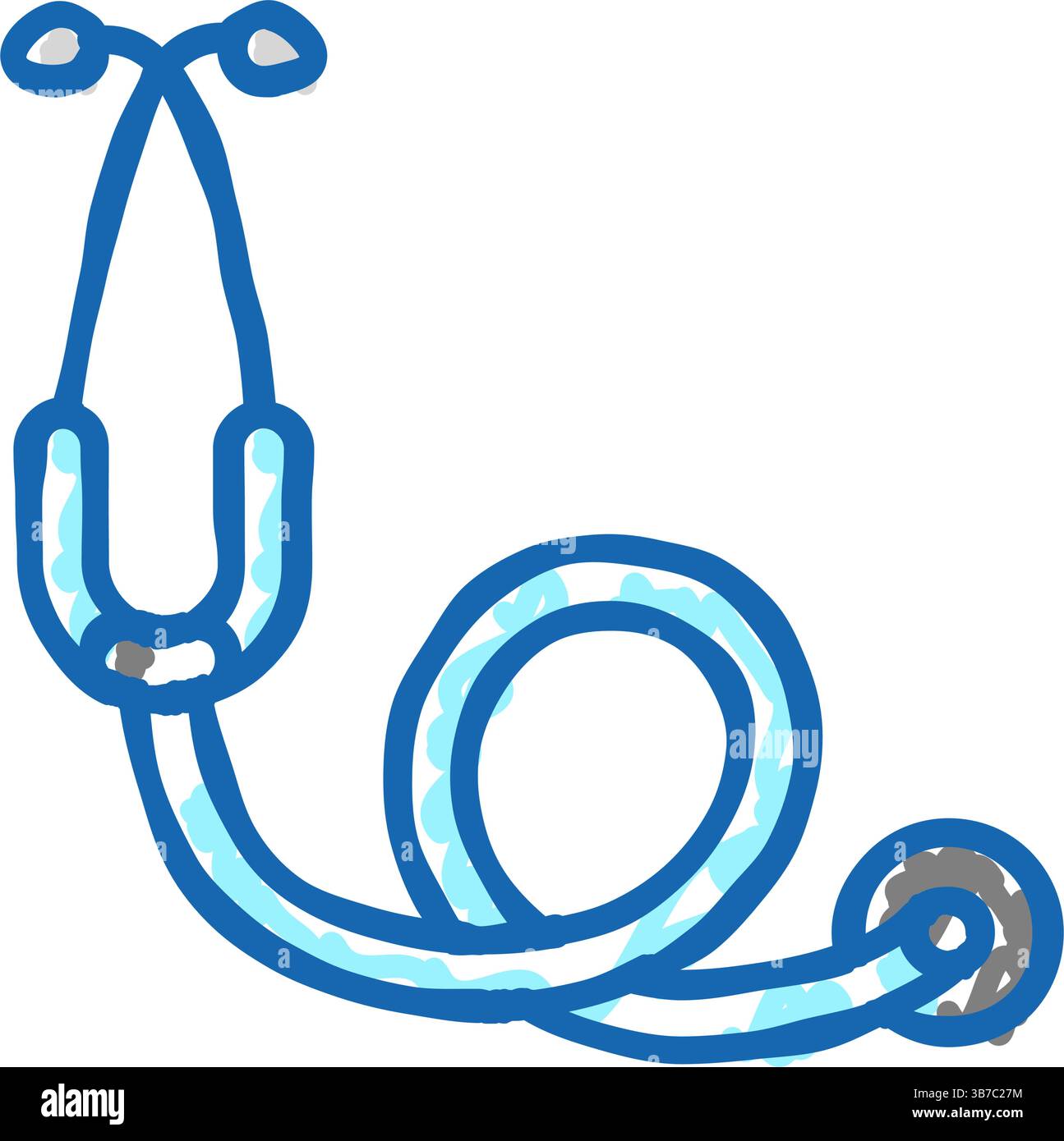 Stethoscope electronic medical examination Stock Vector Images - Alamy