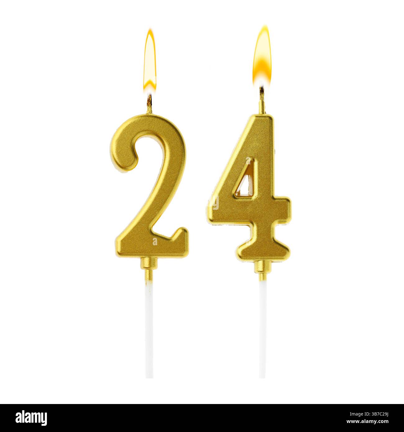 Happy birthday number 24 greeting Cut Out Stock Images & Pictures - Alamy