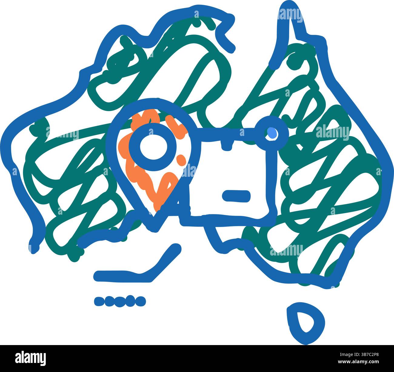 australia shipment tracking icon doodle illustration Stock Vector Image ...