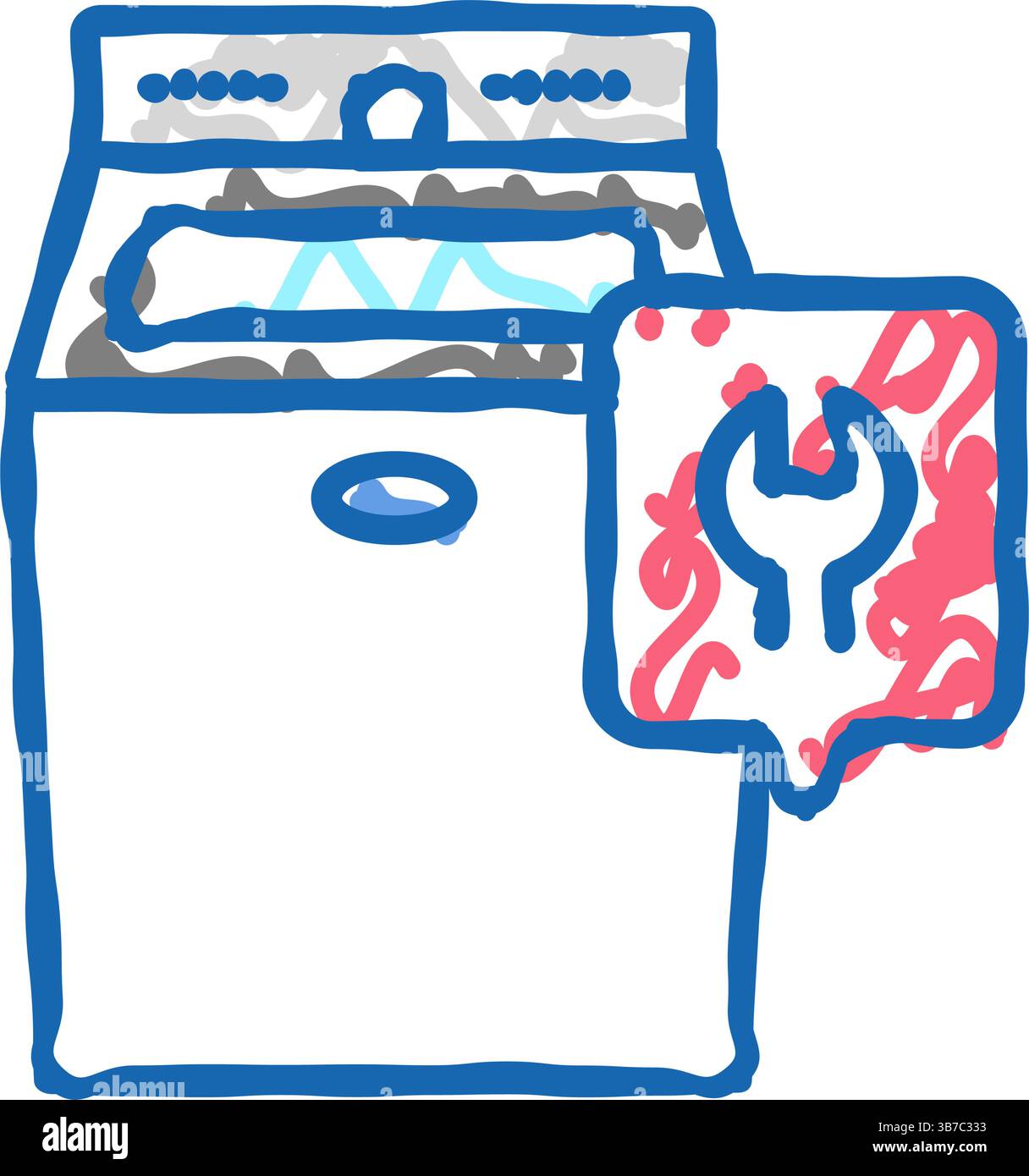 ice maker repair icon doodle illustration Stock Vector Image & Art - Alamy