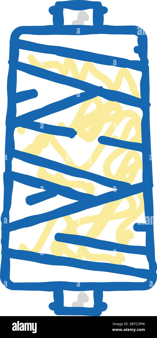 silk thread icon doodle illustration Stock Vector Image & Art - Alamy