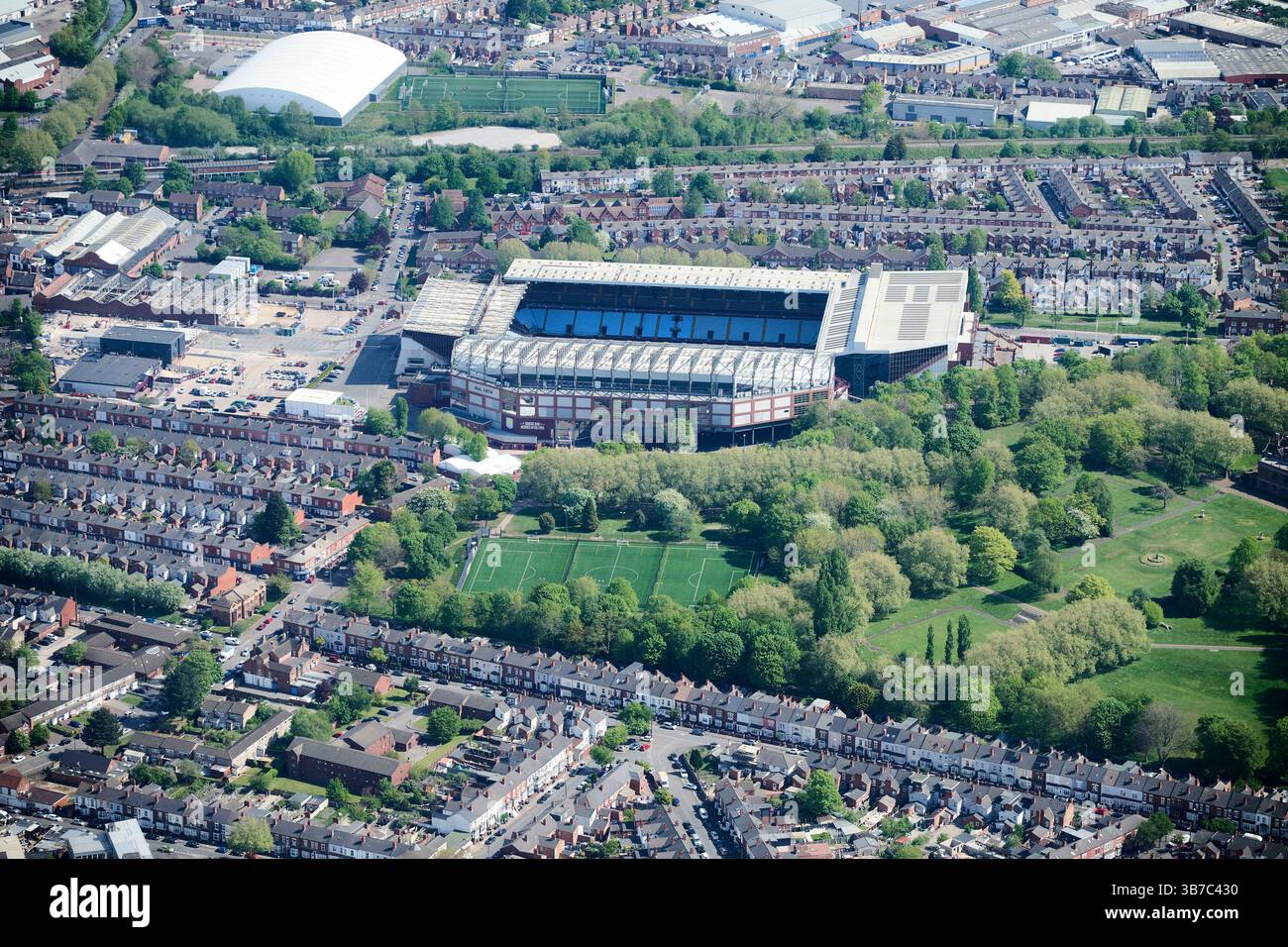 An aerial view of Birmingham City Football stadium, west Midlands ...